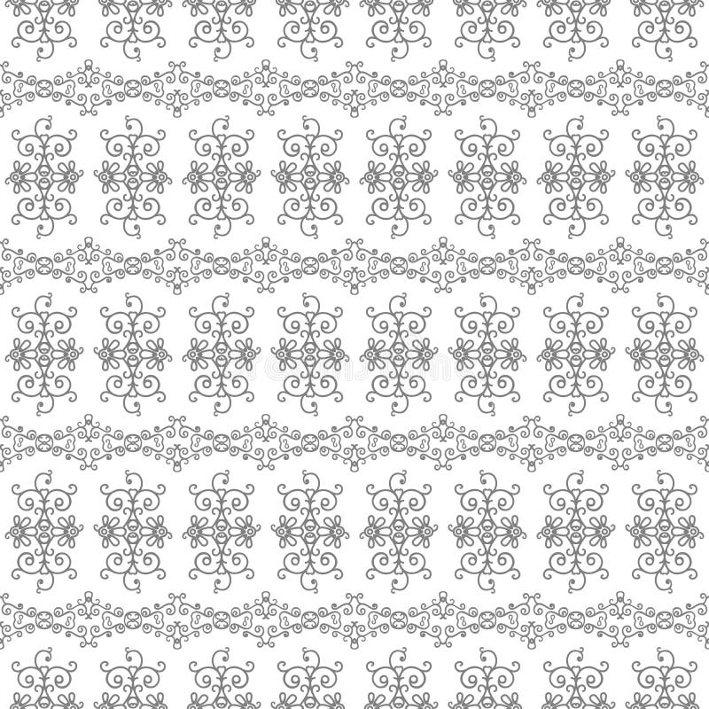 Mono Line Pattern for Your Design Stock Vector - Illustration of ...