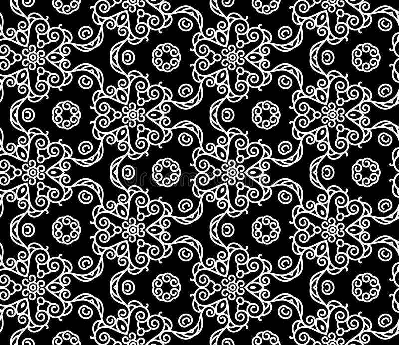 Mono Line Pattern for Your Design Stock Vector - Illustration of modern ...