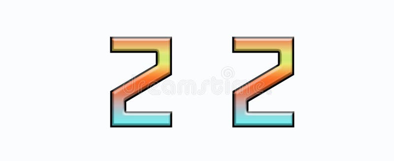 Mono Font Fonts Gradient Sans Serif Alphabet Letters Calligraphy Letter ...