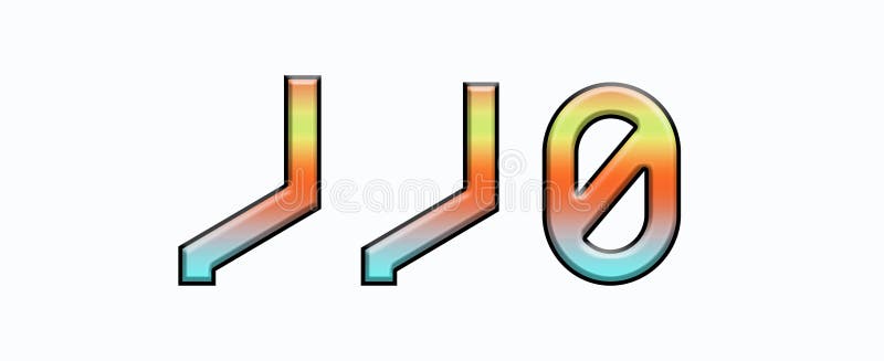 Mono Font Fonts Gradient Sans Serif Alphabet Letters Calligraphy Letter ...