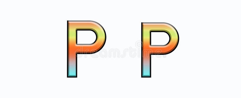 Mono Font Fonts Gradient Sans Serif Alphabet Letters Calligraphy Letter ...