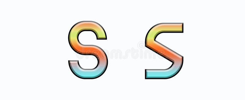 Mono Font Fonts Gradient Sans Serif Alphabet Letters Calligraphy Letter ...