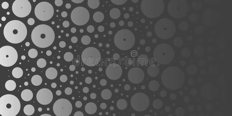 A Monochromatic Abstract Pattern of Overlapping Circles with Varying ...