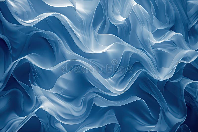 Monochromatic Blue Background with Subtle Abstract Shapes, Evoking a ...