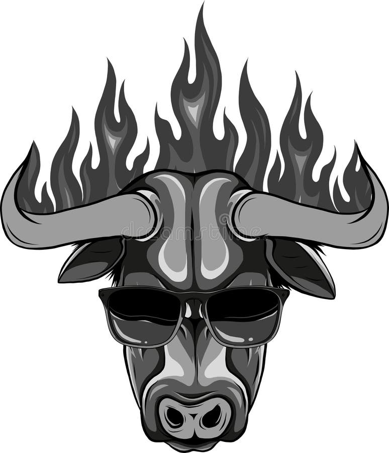 Bull Head Fire Stock Illustrations – 555 Bull Head Fire Stock ...
