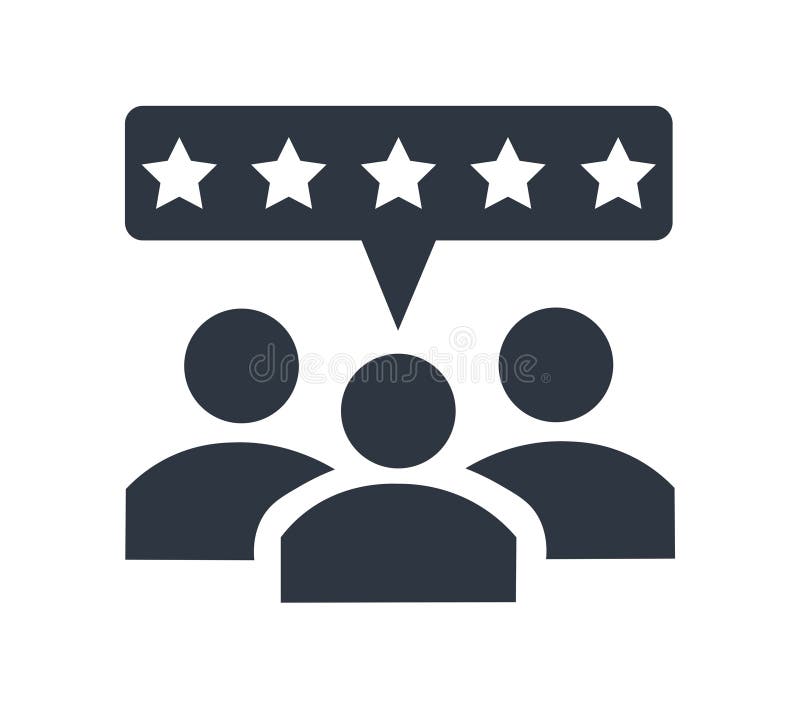 Monochromatic Customer Feedback Symbol. Stock Vector - Illustration of ...