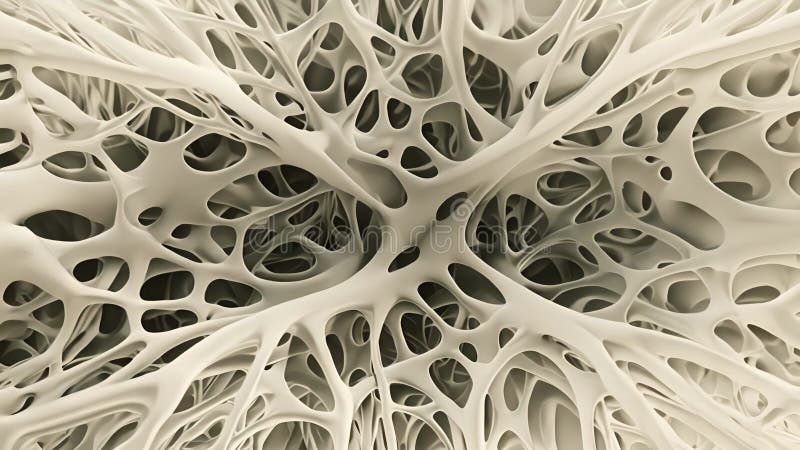 A Monochromatic Design Featuring Delicate Wispy Root Tendrils Weaving ...