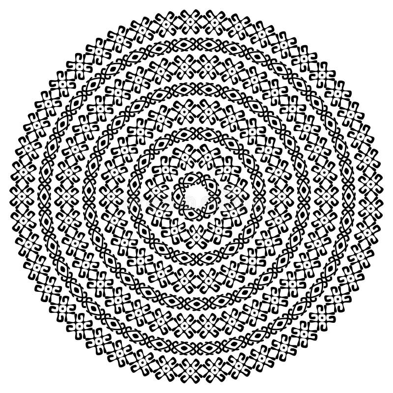 Monochromatic Round Pattern from the Most Popular Frames Stock Vector ...