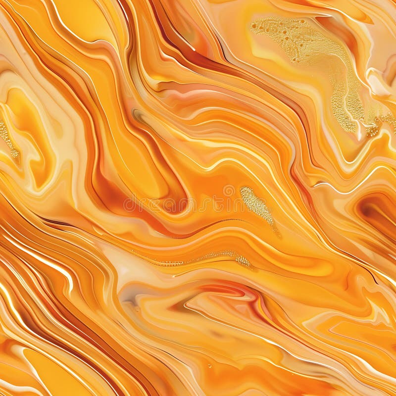 Monochromatic Fluid Orange Seamless Tile Repeating Pattern Stock ...