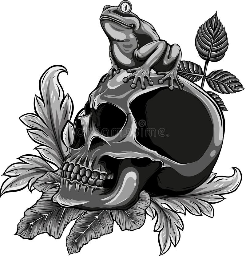 Frog Skeleton Tattoo