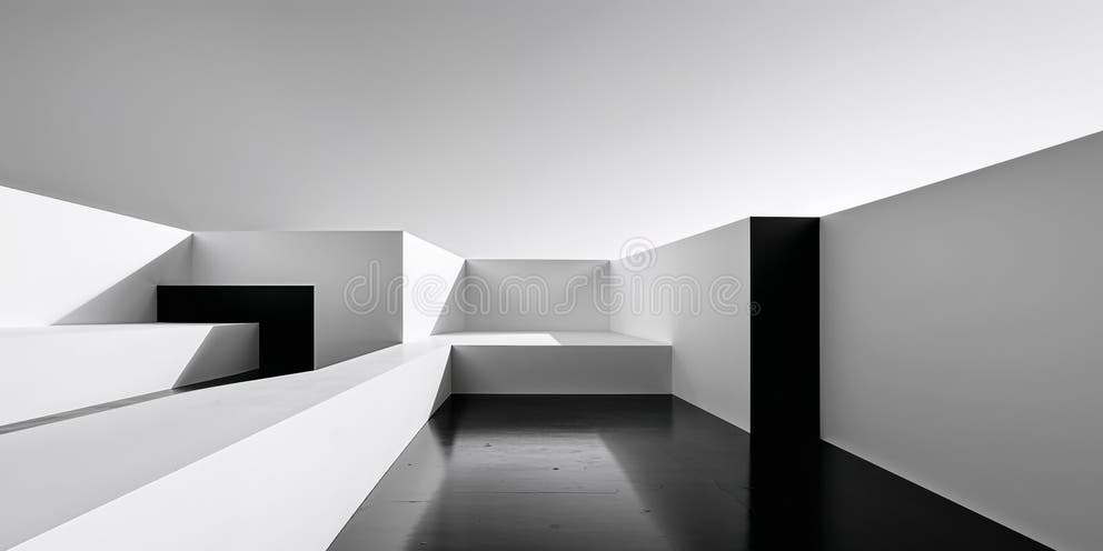 Monochromatic Geometric Composition with Layered Rectangular Shapes ...