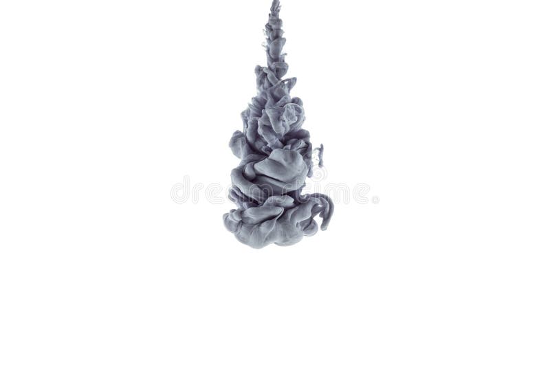 Monochromatic Grey Paint Splash, Isolated Stock Image - Image of paint ...