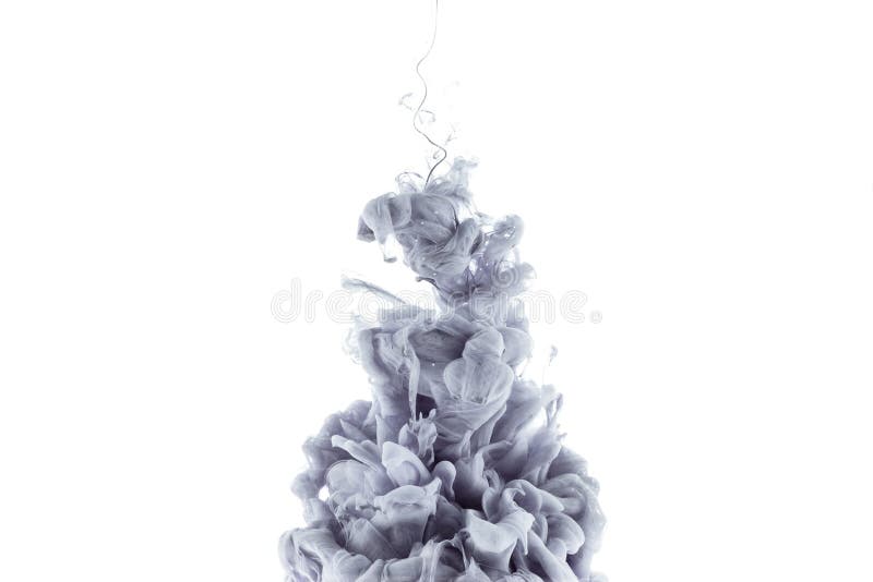 Monochromatic Grey Paint Splash, Isolated Stock Image - Image of ...