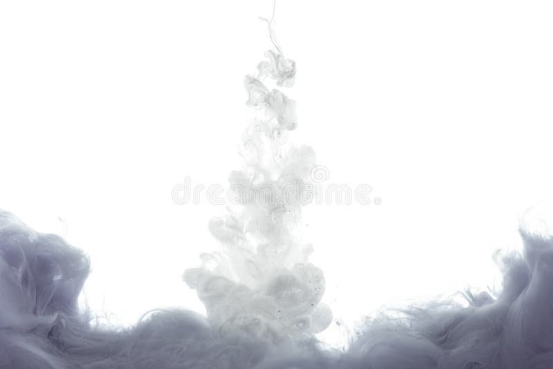 Monochromatic Grey Paint Splash, Isolated Stock Photo - Image of ...