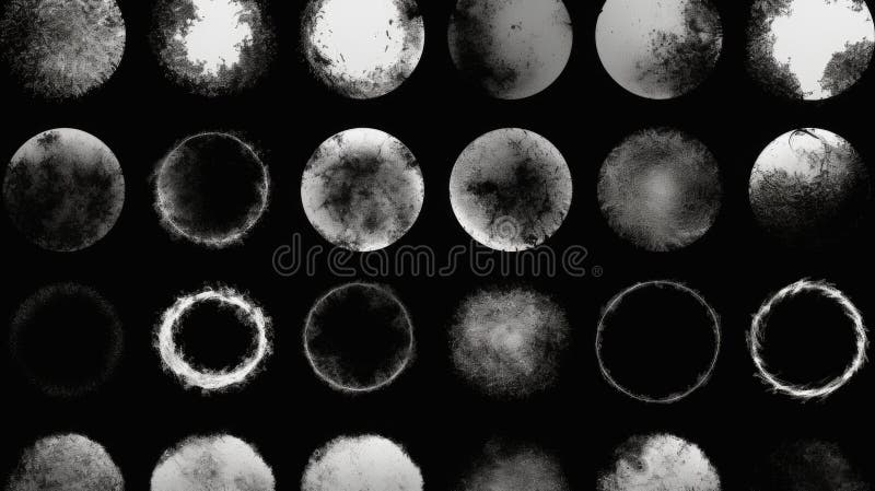 A Monochromatic Image Featuring Multiple Circles. Suitable for Graphic ...