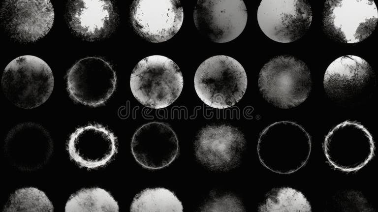 A Monochromatic Image Featuring Multiple Circles. Suitable for Graphic ...