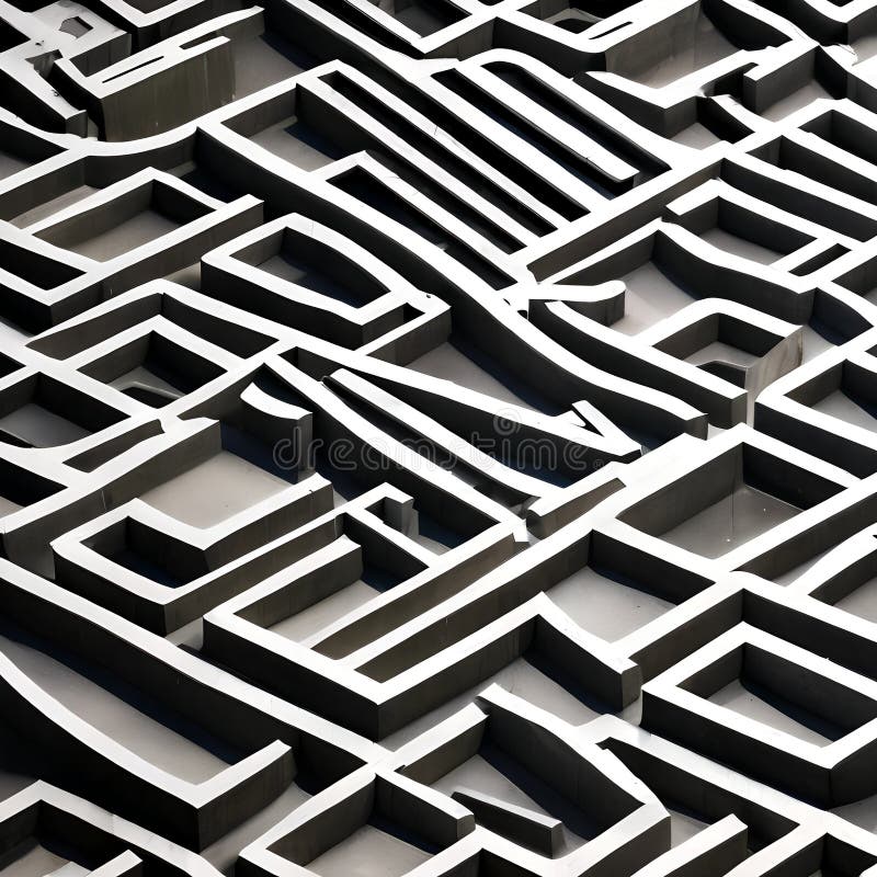 A Monochromatic Image of Shadows Cast by Architectural Elements ...