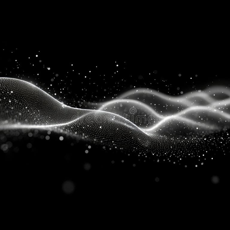 A Monochromatic Image of a Wave of Light Stock Photo - Image of special ...