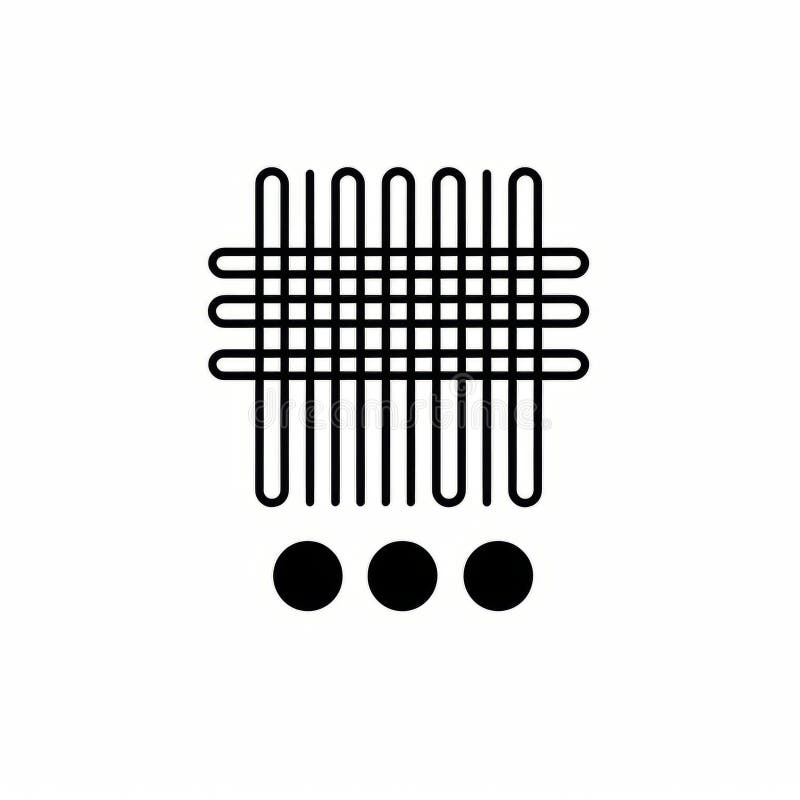 Monochromatic Intensity: a Mesh Loom Icon in the Style of Paul Rand ...