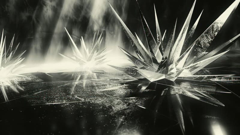 A Monochromatic Landscape Featuring Sharp, Crystalline Structures ...