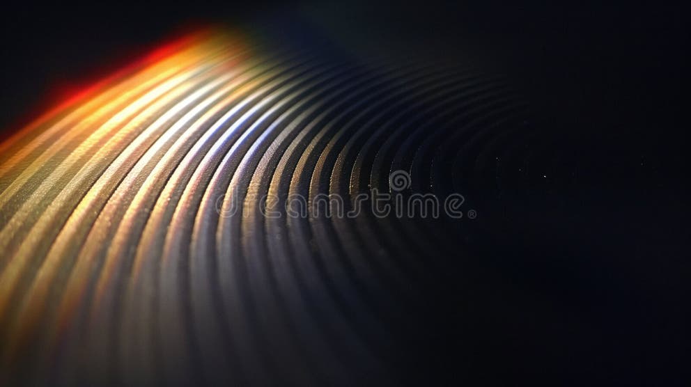 Monochromatic Light Diffraction Pattern Creating a Serene Ripple Effect ...