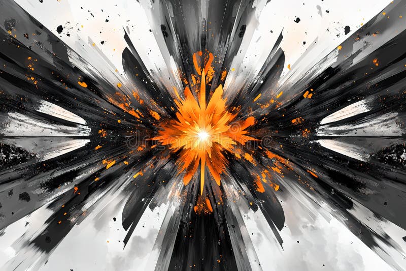 Dramatic Black & White Light Explosion: a Stunning Visual Effect ...