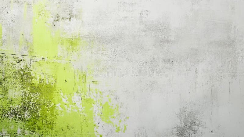 Monochromatic Matte Concrete Surface with Light Grey and Lime Green ...