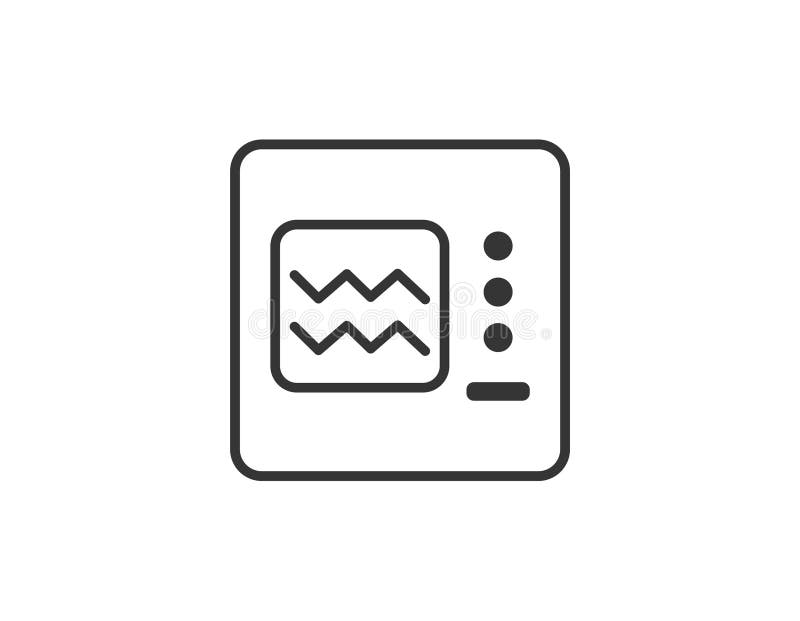 Monochromatic Microwave Symbol. Vector Illustration for Appliances and ...