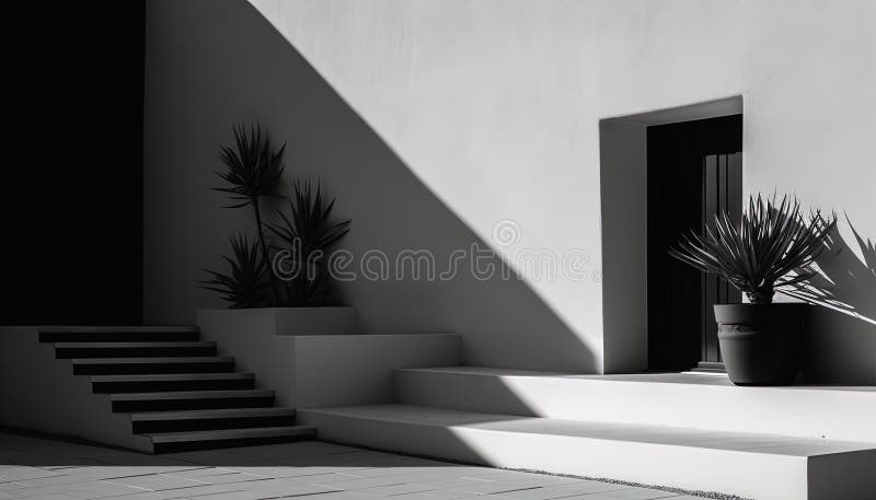 A Minimalist Design with Strong Graphic Elements in Black and White ...
