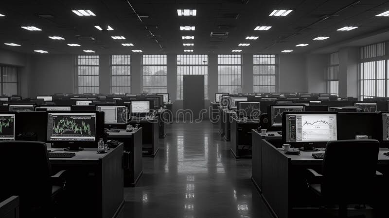 Workplace Monochromatic Stock Illustrations – 629 Workplace ...