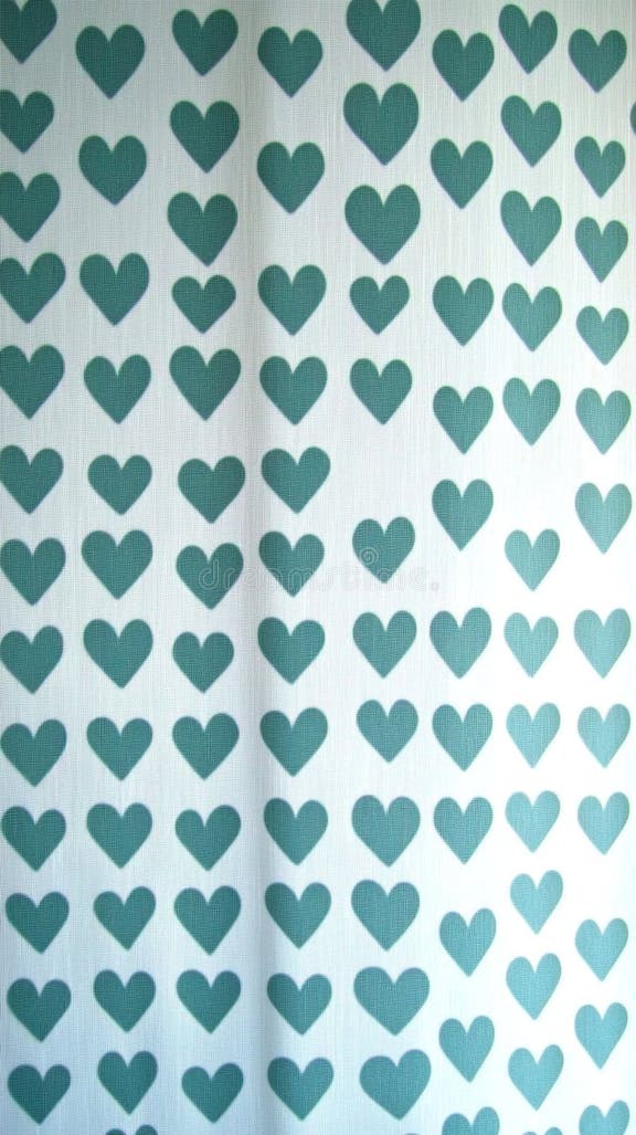 Monochromatic Pattern of Small Hearts Creating a Subtle Gradient Effect ...