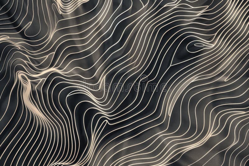 A Monochromatic Photo of a Textured Wavy Surface, Suitable for ...