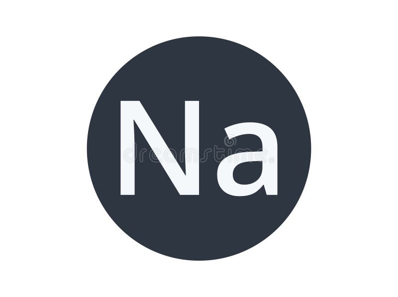 Monochromatic Sodium Element Graphic for Science Designs. Stock Vector ...