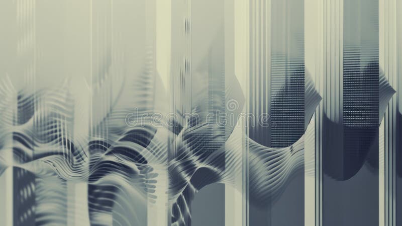 Monochromatic Soundwave Visualization Stock Illustration - Illustration ...