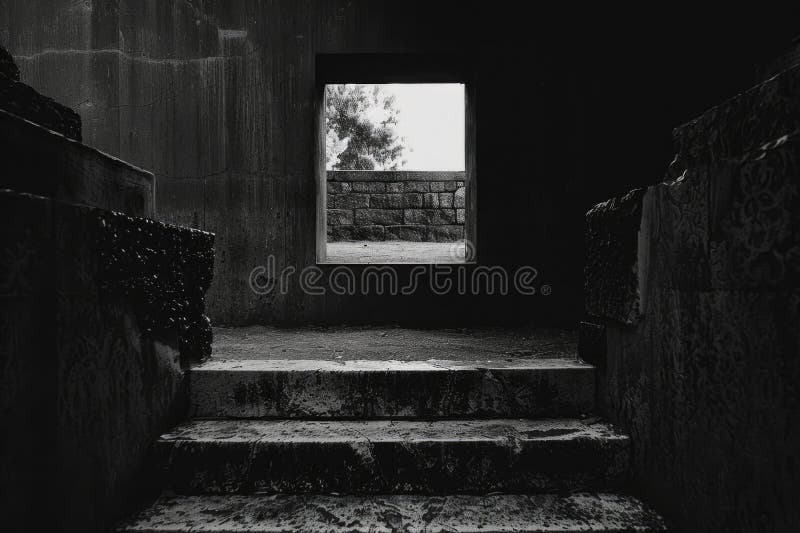 A Monochromatic Staircase Gracefully Ascends Towards a Bright Window ...