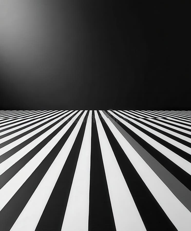 Monochromatic Stripes Create a Dramatic Perspective in a Minimalistic ...