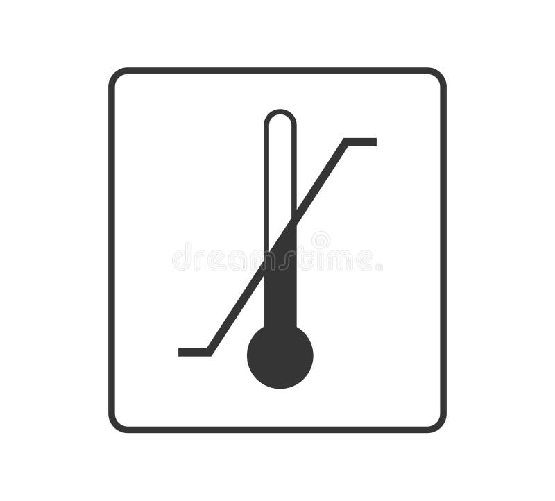 Monochromatic Temperature Limits Icon. Concept of Packaging and Other ...