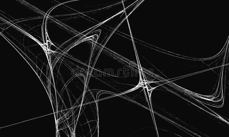 Monochromatic White Messy Mysterious Cobweb or Tangled Threads or ...