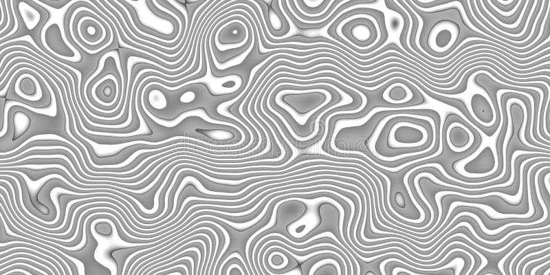 Monochrome Abstract Contour Line Geometric Pattern Background Graphic ...