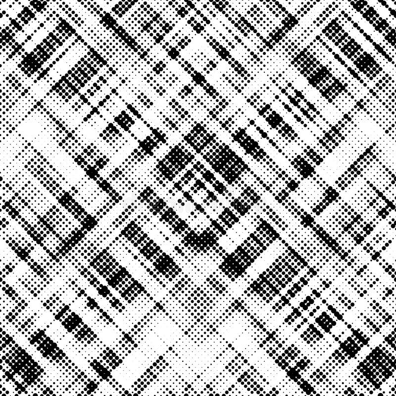 Monochrome Abstract Halftone Dots Gradient Background. Vector ...