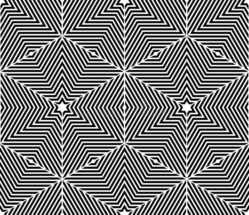 Monochrome Abstract Interweave Geometric Seamless Pattern. Vector Black ...