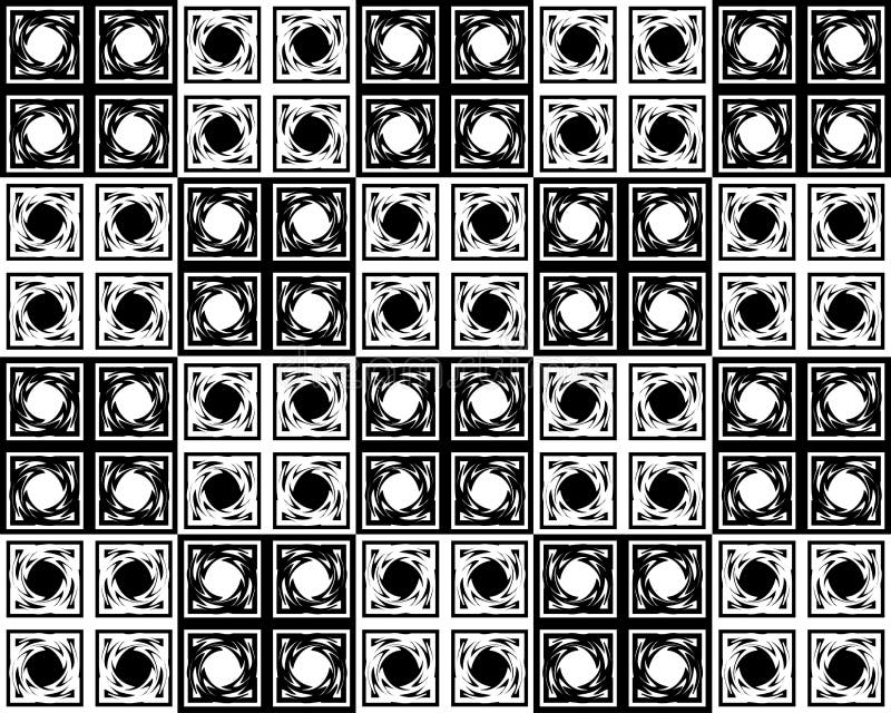 An Monochrome Abstract Pattern of Squares and Other Shapes Stock Vector ...