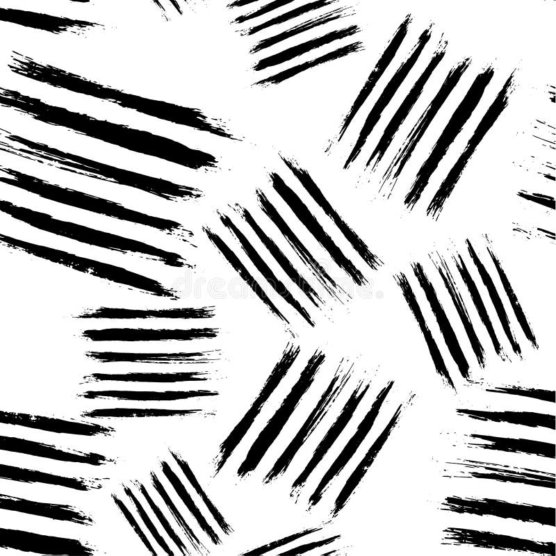 Monochrome Abstract Trace Blocks Seamless Pattern Stock Vector ...