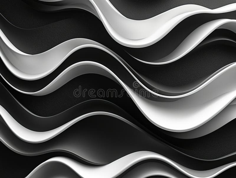 Monochrome Abstract Wave Patterns Stock Photo - Image of monochrome ...