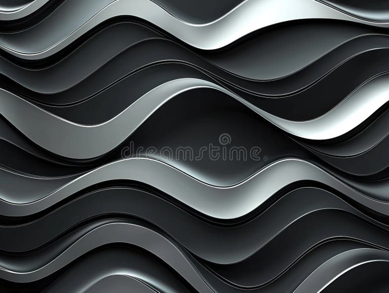Monochrome Abstract Wave Patterns Stock Photo - Image of dynamic ...