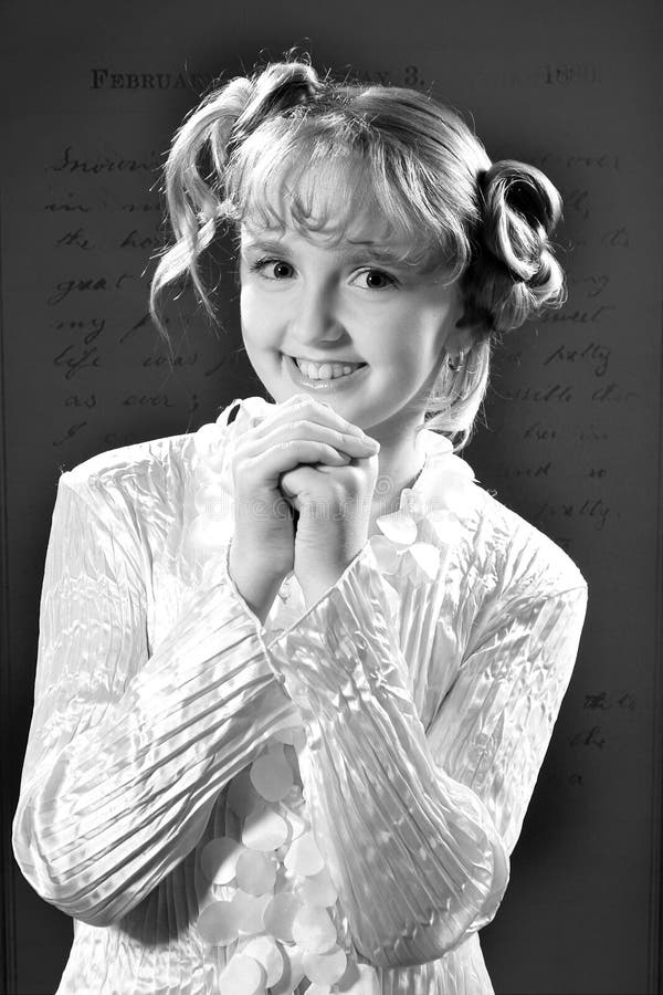 Monochrome art portrait stock photo. Image of happy, girls - 6488536