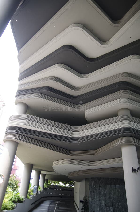 Monochrome Background with Concrete Architectural Structure Stock Photo ...