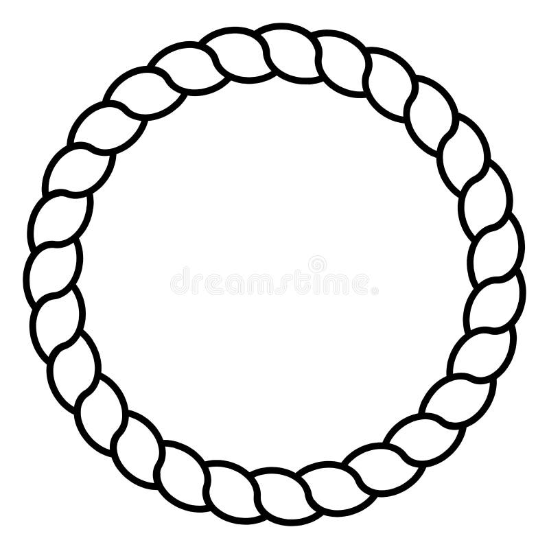Rope Line art stock vector. Illustration of vector, hemp - 5743647