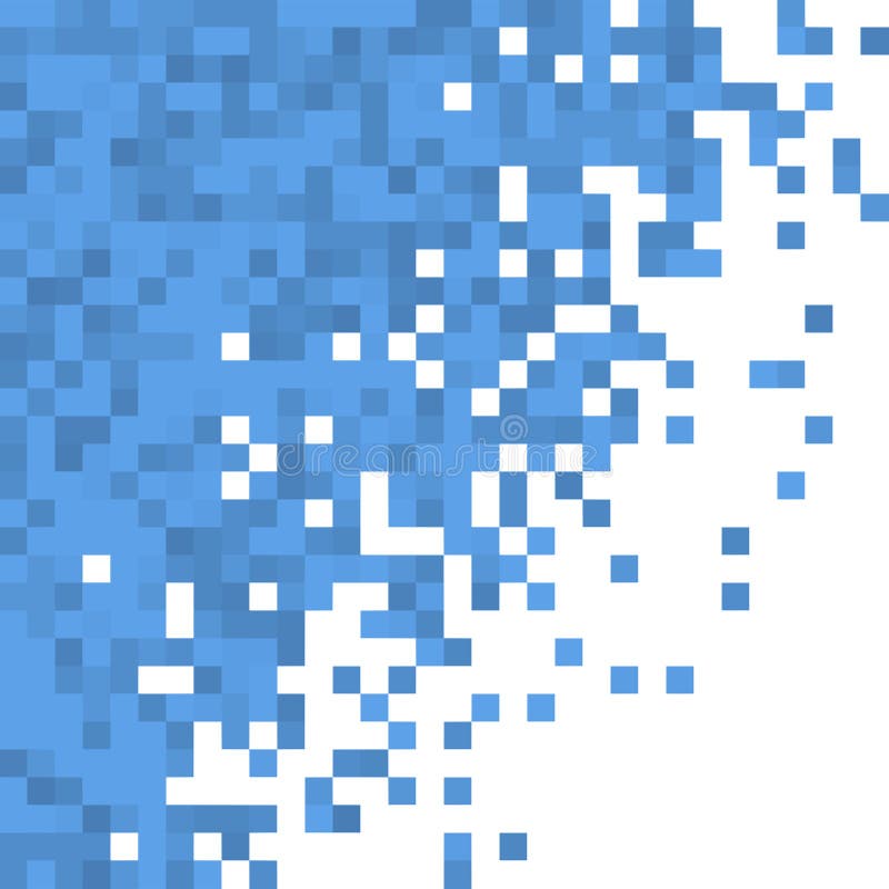 Monochrome Blue Abstract Pixelated Gradient Stock Illustration ...