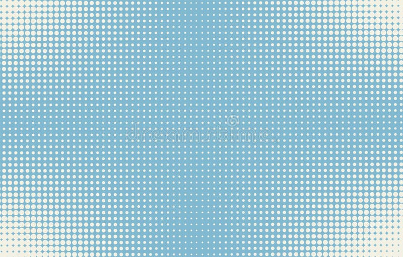 Monochrome Blue Dot Pattern. Wavy Gradation Frame. Anime Curve Backdrop ...
